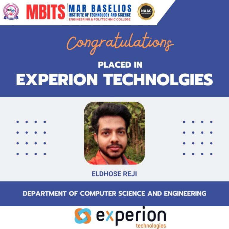 PLACED IN EXPERION TECHNOLOGIES – MBITS