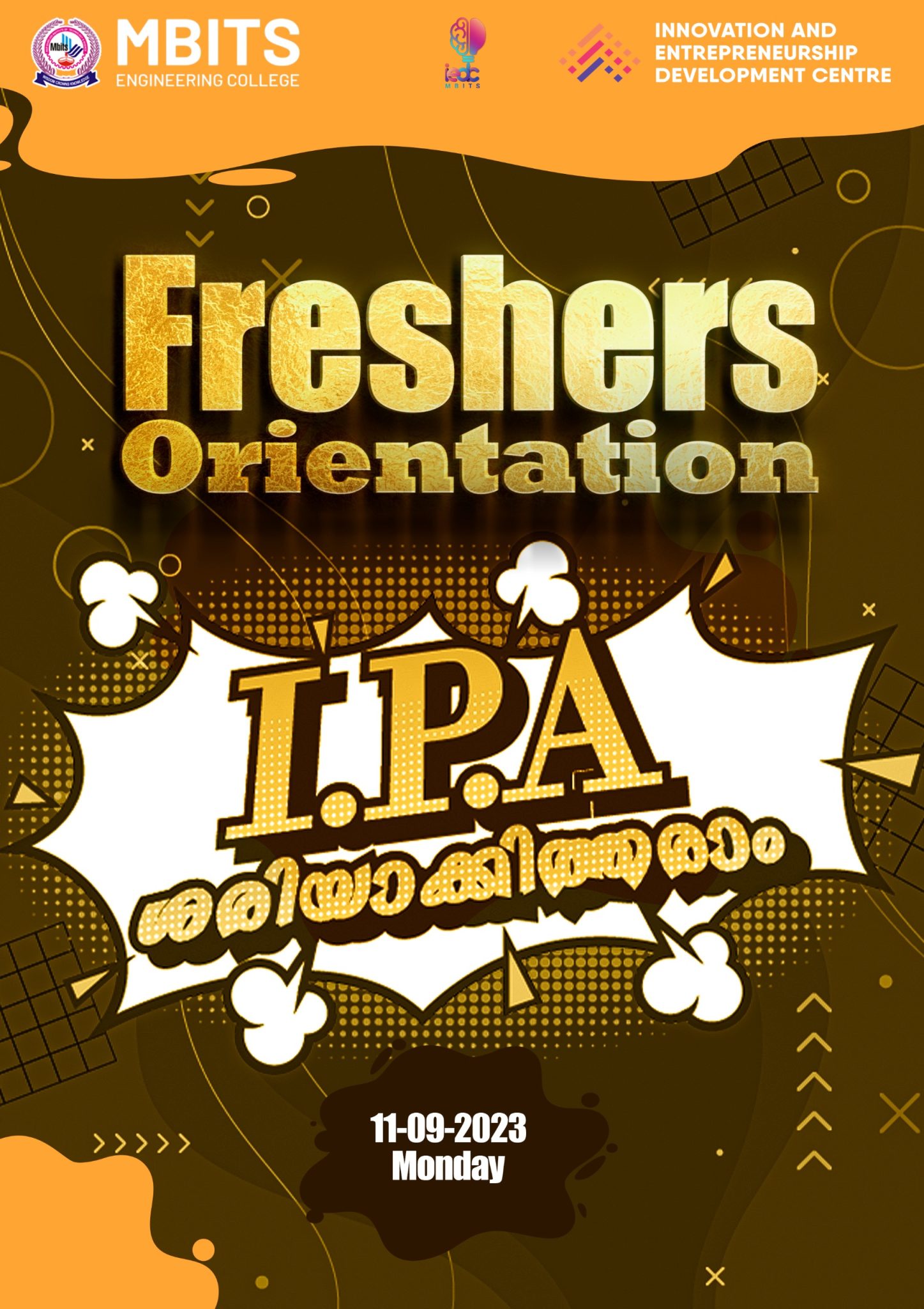 FRESHERS ORIENTATION – MBITS
