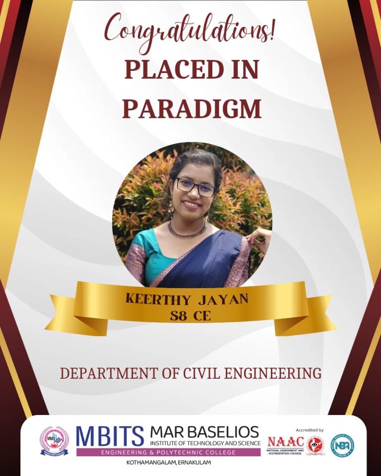 CONGRATULATIONS FOR THE PLACEMENT – MBITS