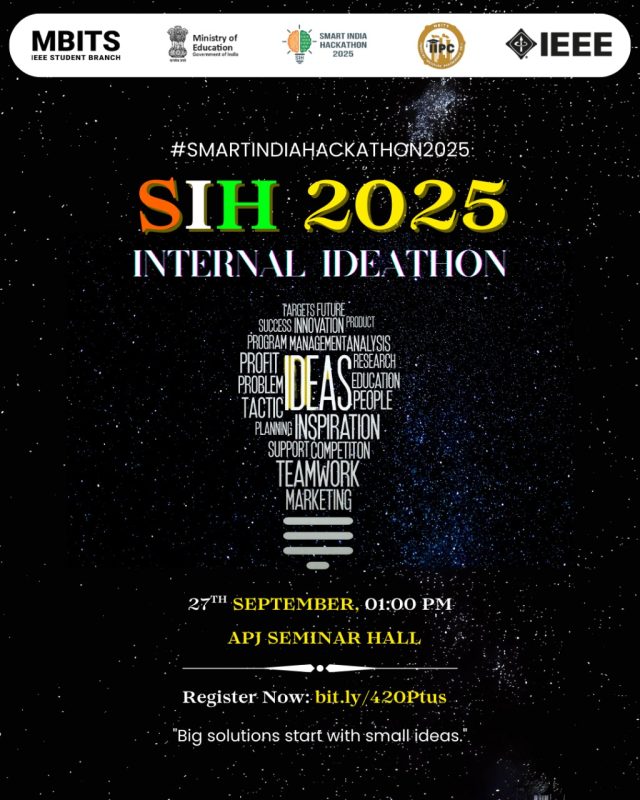 SIH 2025 INTERNAL IDEATHON - MBITS